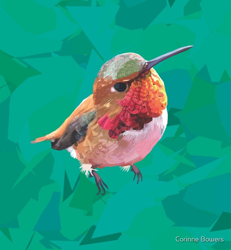 "Hello, Hummingbird" by Corinne Bowers | Redbubble