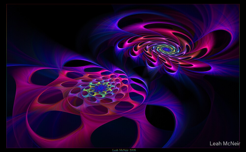 ""Spiral Spectrum" - Fractal Art" by Leah McNeir | Redbubble