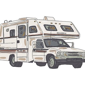 "Toyota Winnebago" Sticker for Sale by PashmaLee | Redbubble