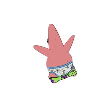 "Patrick Star Running with Pants Down" Sticker for Sale by ShoresMade | Redbubble