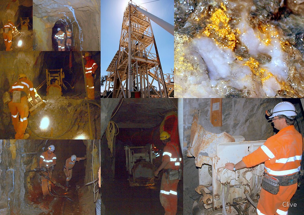 "Mining Collage" by Clive | Redbubble