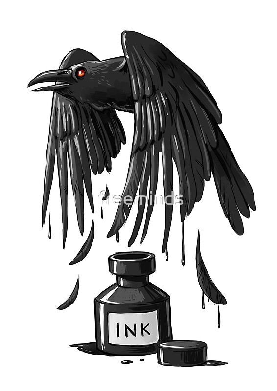 "Ink Raven" by freeminds | Redbubble