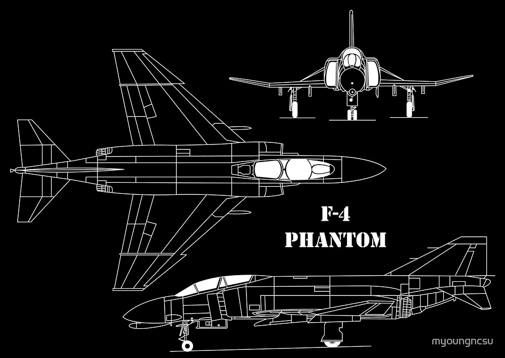 "F4 Phantom Schematics" by myoungncsu | Redbubble