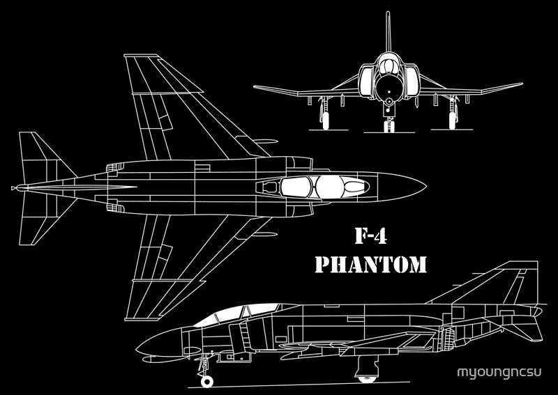 "F4 Phantom Schematics" by myoungncsu | Redbubble