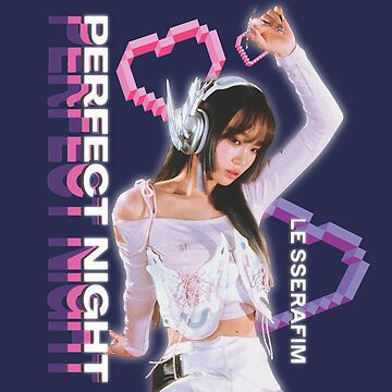 "Le Sserafim Chaewon Perfect Night" Sticker for Sale by louietheworld ...