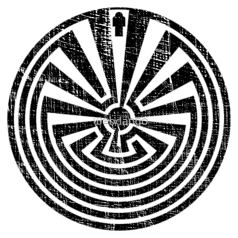 "Native American Man in the Maze - Distressed" by webdango | Redbubble