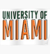 University Of Miami Posters | Redbubble
