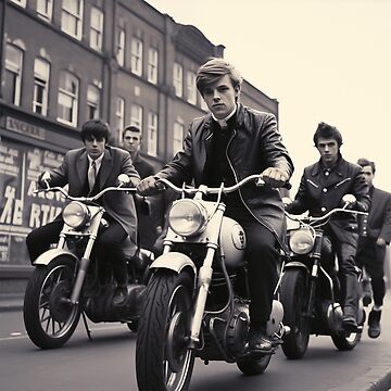 "Mods and Rockers 70’s Subculture " Sticker for Sale by CefyDesigns ...