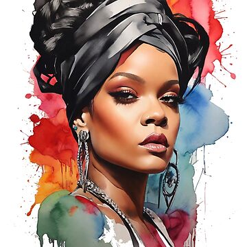 "Rihanna singer style" Sticker for Sale by ArtFilm | Redbubble