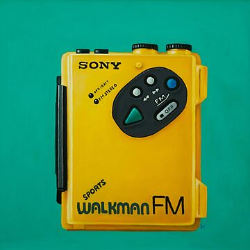 "Sony walkman - retro series painting" Sticker for Sale by ...