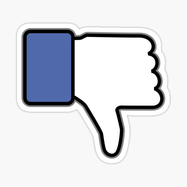 Thumbs Down Stickers | Redbubble