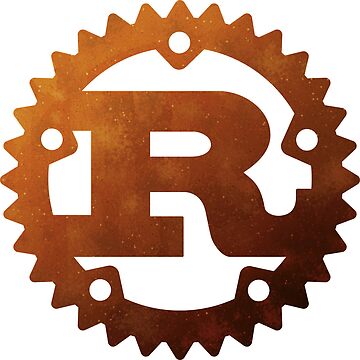 "Detailed rust logo " Sticker for Sale by blueflame-art | Redbubble