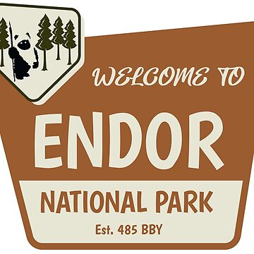 "Welcome to Endor" Sticker for Sale by FitCheckApparel | Redbubble