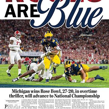 "The Michigan Daily Front Cover 1/3/24 (Rose Bowl)" Poster for Sale by ...