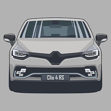 "Clio 4 RS - vector drawing" Sticker by yohannlp | Redbubble