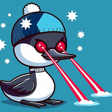 "Minnesota Laser Loon" Sticker for Sale by Bryan Hansel | Redbubble