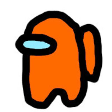 "Orange Amogus" Sticker for Sale by JustCallMeDank | Redbubble
