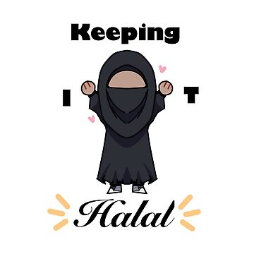 "Keeping it HALAL" Sticker for Sale by PlantsArt | Redbubble