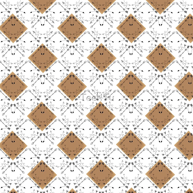 "Wacky Arrow Diamond Shaped Pattern Design" by Tee4Tu | Redbubble