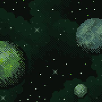 "Space Pixel Art" Sticker for Sale by Peculiar-Pixels | Redbubble