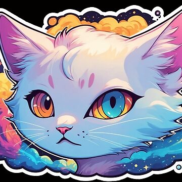 "Nemesis Cat" Sticker for Sale by Universe-Aliens | Redbubble