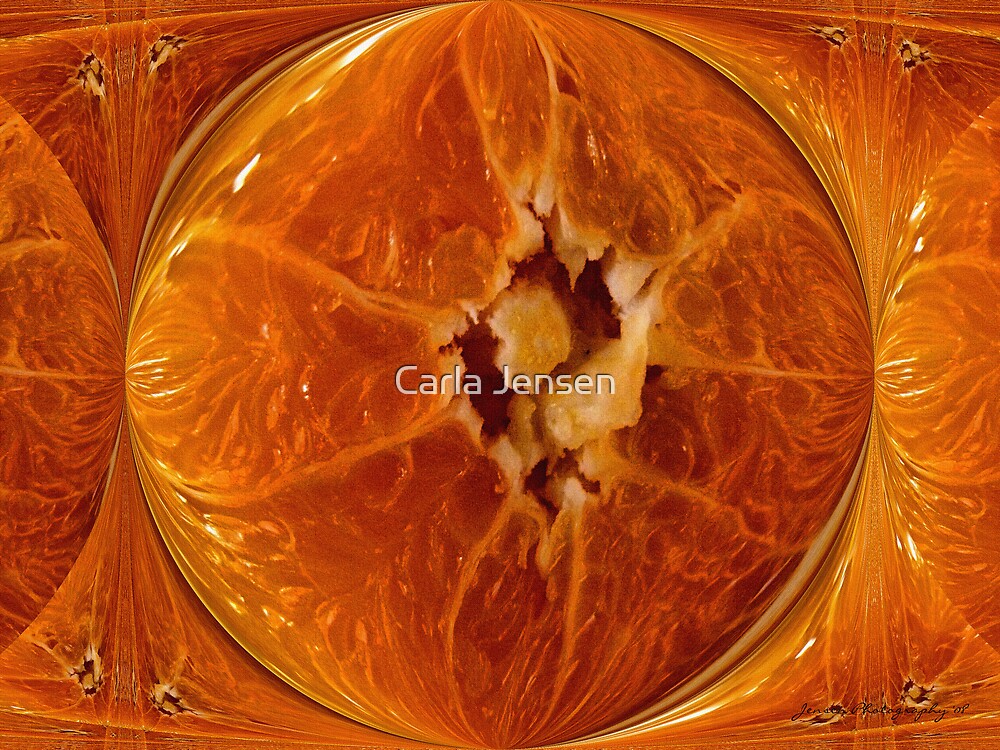 "Color Me Orange ( Kitchen Art Series )" by Carla Jensen | Redbubble