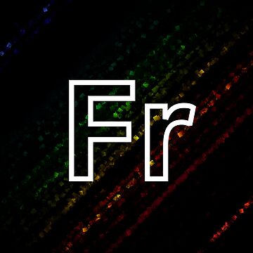 "Francium Icon with Spectral Lines" Sticker for Sale by danielmntl ...