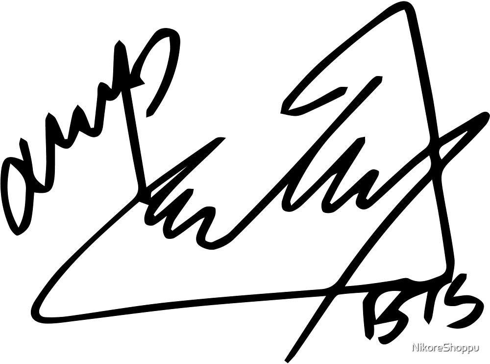 "BTS Signature of Jimin" by NikoreShoppu | Redbubble