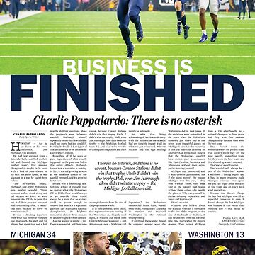 "The Michigan Daily Back Cover 1/10/24 (Michigan vs. Washington ...