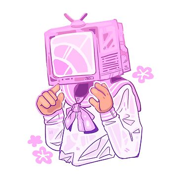 "Pink TV Head" Zipper Pouch for Sale by Mossysplashart | Redbubble
