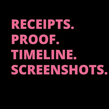 "RHOSLC Receipts Proof Timeline Screenshots" Sticker for Sale by Unomum ...