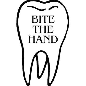 "Boygenius "Bite The Hand" Tooth Design" Sticker for Sale by ...