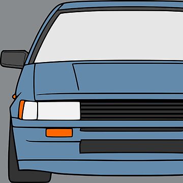 "Toyota Corolla AE86 blue" Sticker for Sale by EdimDesign | Redbubble