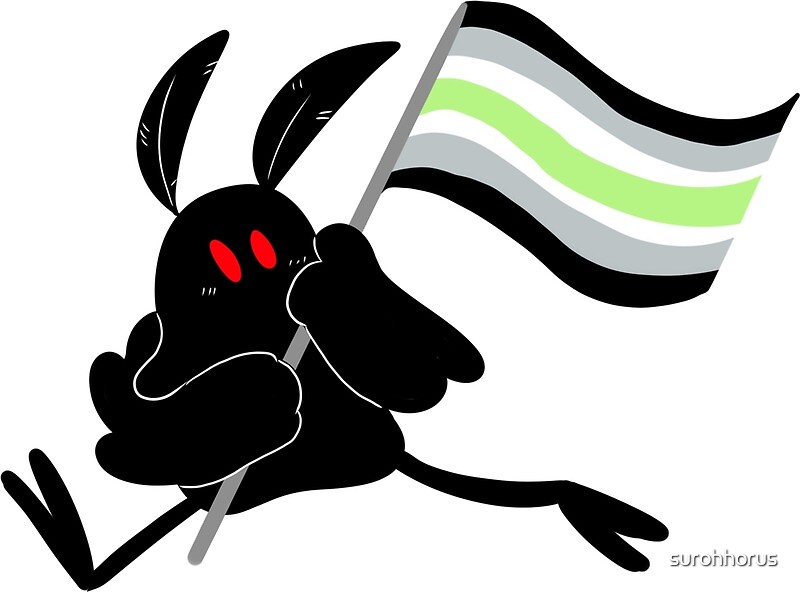 "Agender Mothman Flag" by surohhorus | Redbubble