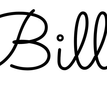 "Writing Billy Name Label " Sticker for Sale by NormadWorld | Redbubble