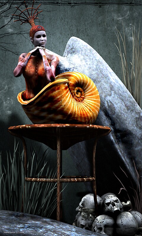 "..The Snail Goddess..." by Shane Gallagher | Redbubble