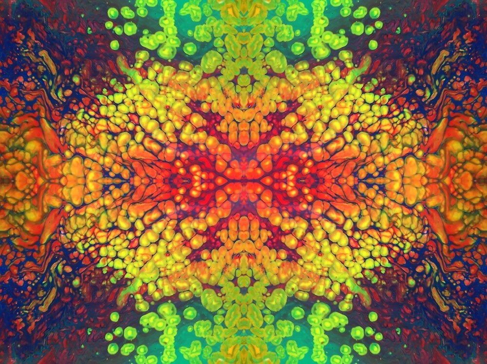 "Flare (Flip) - Fluid Art/Acrylic Pour" by chaosARTtas | Redbubble