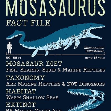 "Mosasaurus Facts" Sticker for Sale by IncognitoMode | Redbubble