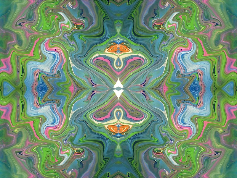 "Labyrinth (Flip) - Fluid Art/Acrylic Pour" by chaosARTtas | Redbubble