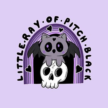 "Little ray of pitch black" Sticker for Sale by Jess Adams | Redbubble
