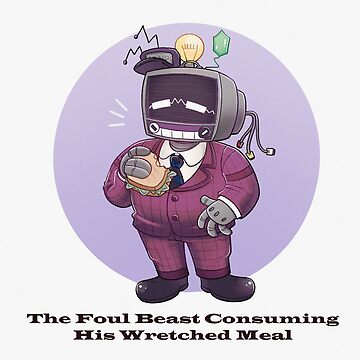 "Multislacker Eating " Sticker for Sale by LotsOfCinnamon | Redbubble