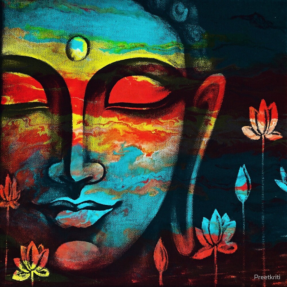 "Buddha Peace 3" by Preetkriti | Redbubble