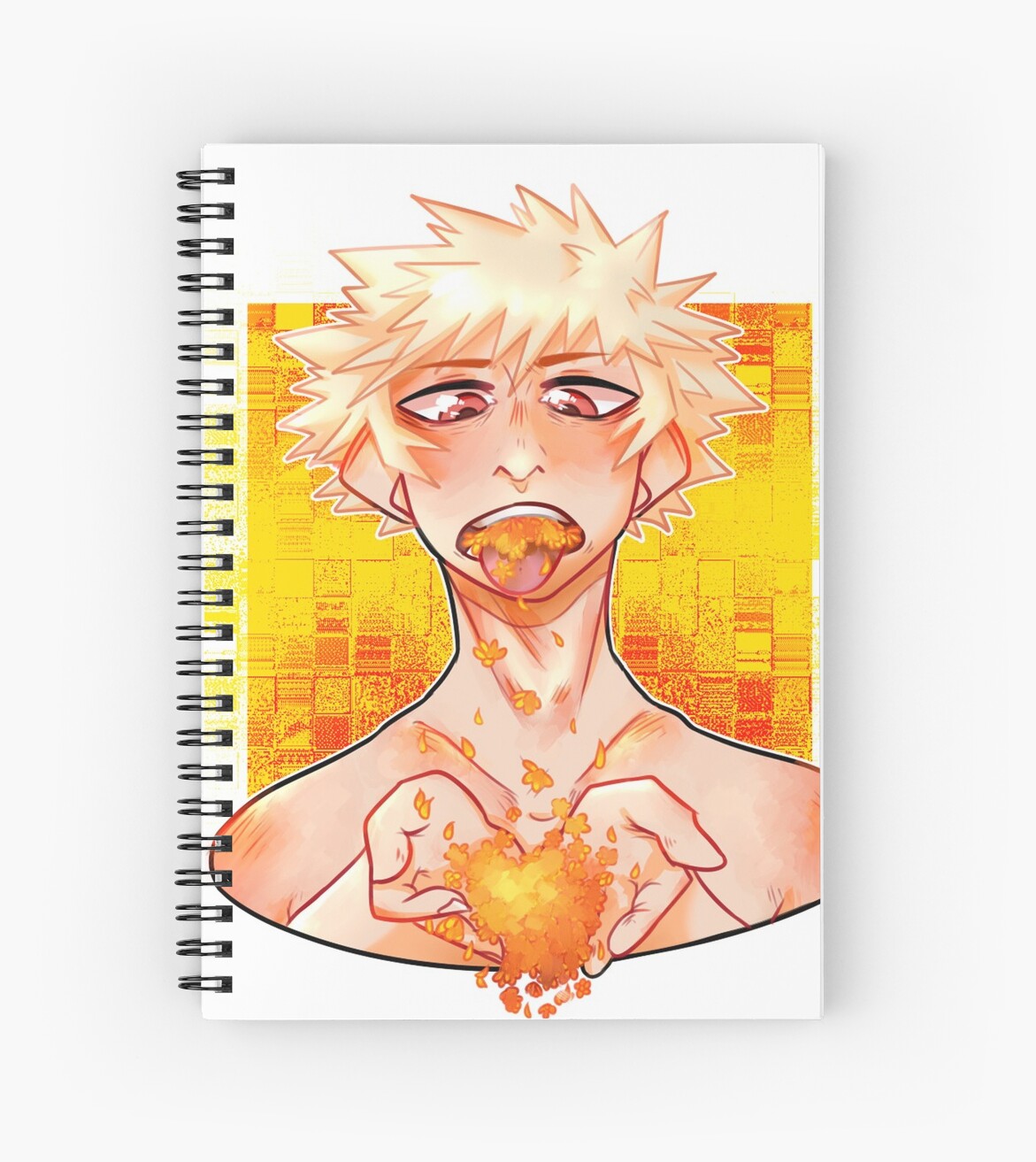 Hanahaki Disease Bakugou Spiral Notebook By Crazytrash Redbubble