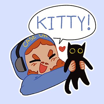 "Caseoh kitty" Sticker for Sale by oddrobynn | Redbubble