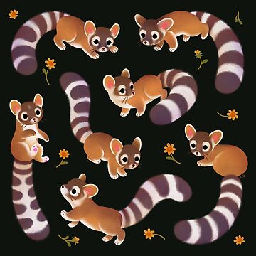 "Ringtail - dark" Sticker for Sale by pikaole | Redbubble