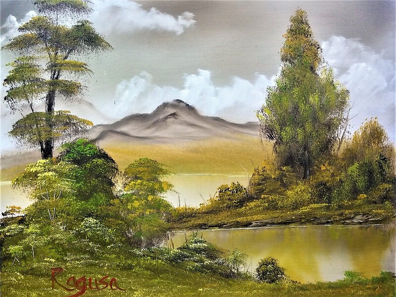 "Mountain Across the Lake" by Ron Ragusa | Redbubble