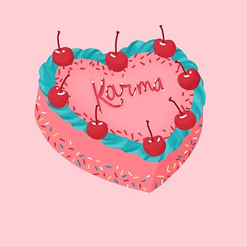"My Kink Is Karma Cake" Sticker for Sale by LavenderMorrow | Redbubble