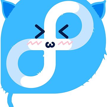 "Fedora Linux OwO Kawaii Neko Logo ~ Technology" Sticker for Sale by ...
