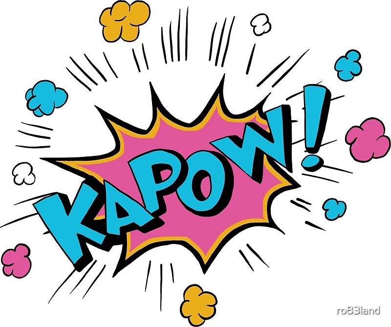 "KAPOW! - Pop Art Comic Style KAPOW" by ro83land | Redbubble