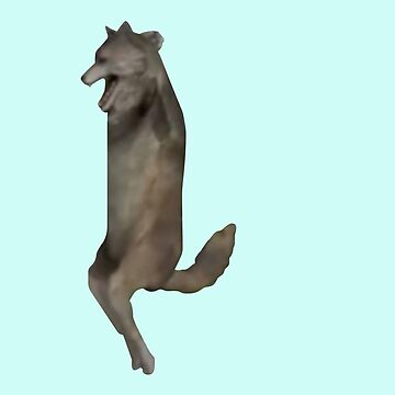 "dancing wolf meme" Sticker for Sale by tttatia | Redbubble